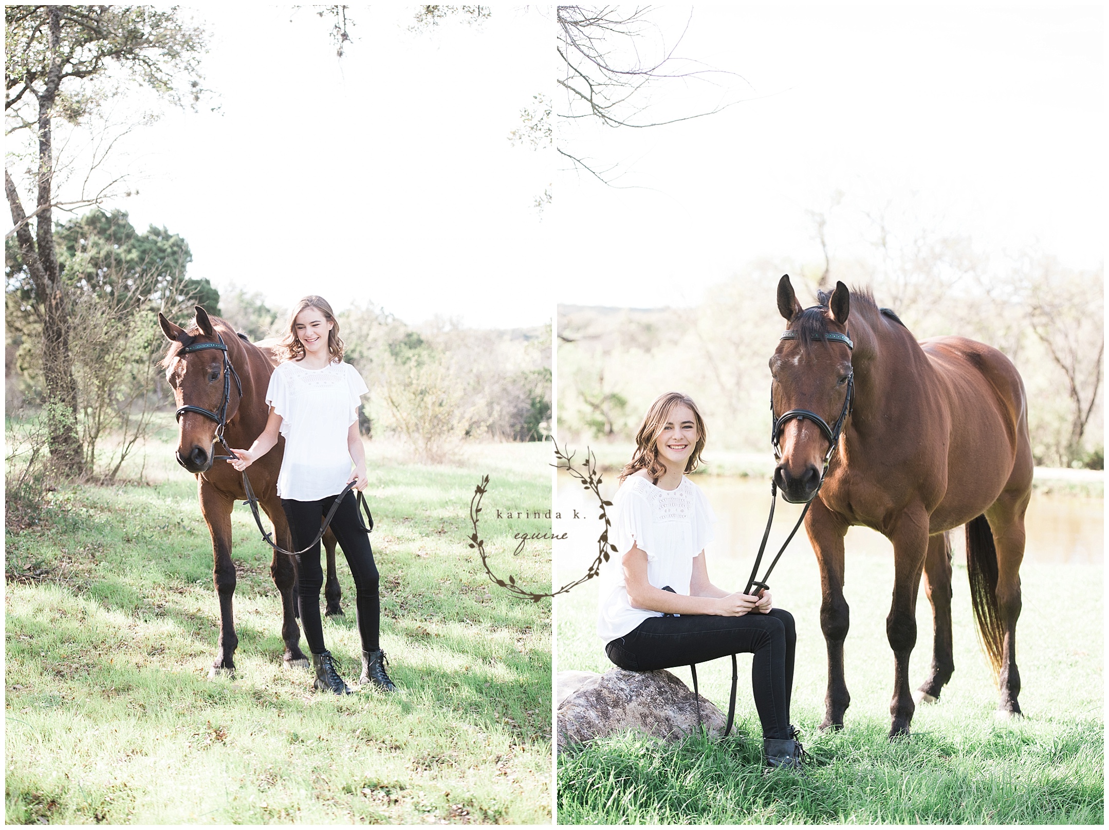 Austin Equine Photographer | Emma Horse & Rider Portraits